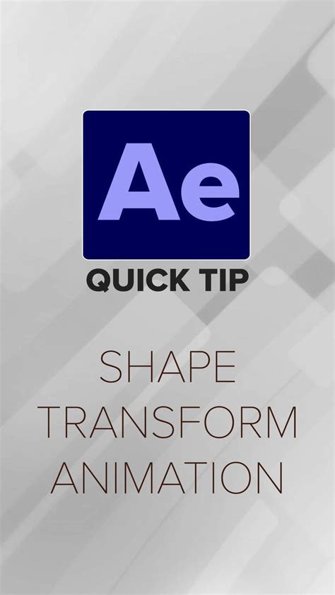 After Effects Quick Tips Shape Transform Morphing Tutorial In Motion Graphics Tutorial
