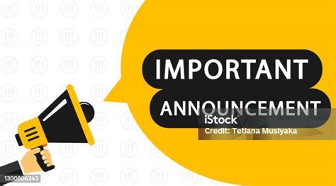 중요한 공지 사항 메가폰 스피커 중요한 메시지 주의 배너를 주세요 알람 음성 포스터 상업 발표 또는 중요한 연설 중요한 정보
