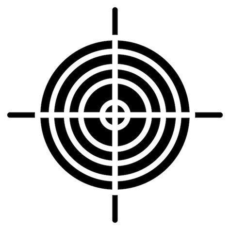 Premium Vector Shoot Target Vector Illustration