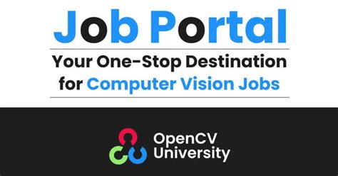 Opencv University On Linkedin Computervision Ai Aijobs Aicareer