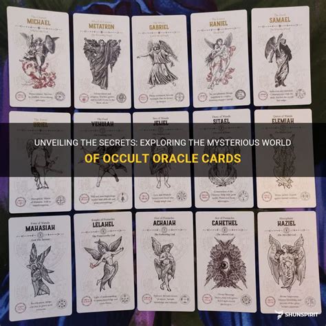 Unveiling The Secrets Exploring The Mysterious World Of Occult Oracle Cards Shunspirit