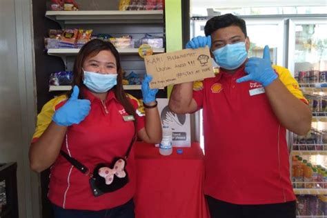 shell practicing extra sanitary measures during mco