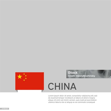 중국 국기 배경입니다 국가 애국적인 중국 깃발 표지 흰색 배경에 중국 국기가 있는 문서 템플릿입니다 내셔널 포스터 비즈니스 소책자 벡터 일러스트 레이 션 간단한 간결한