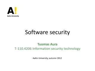 PPT - Software security PowerPoint Presentation, free download - ID:2668727