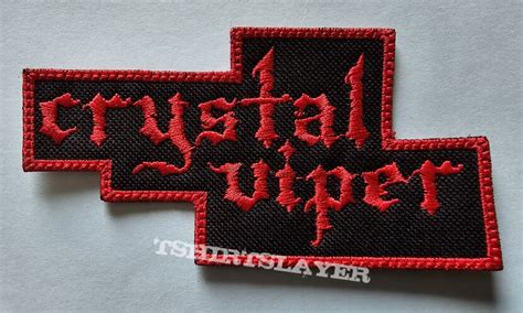 Crystal Viper Logo Shape Patch Embroidered Tshirtslayer Tshirt And