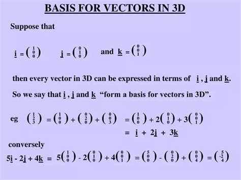 PPT Basic Concepts Of D Vectors Rules Basis Parallelogram Solve Problems Easily