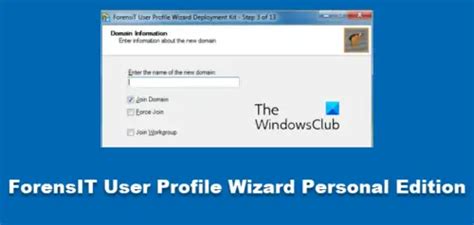 User Profile Wizard Lets You Migrate Domain Profile On Windows