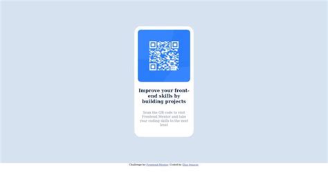 Frontend Mentor Qr Code Component Coding Challenge Solution