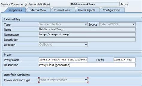 create an sap web service consumer calling extern sap community