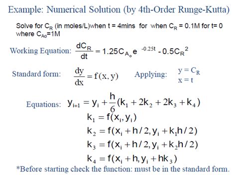 [numerical analysis] using xlslani s rk4 and rkf45 to solve