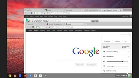 Chrome OS Mit Aura Screenshots