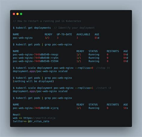 smart it ninja how to restart a running pod in kubernetes easily