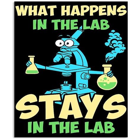 What Happens In The Lab Stays In The Lab Unique Custom Design Vertical Poster Posterveto