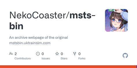 Github Nekocoaster Msts Bin An Archive Webpage Of The Original Mstsbin Uktrainsim