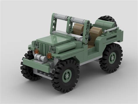 Lego Moc Jeep Willys By Cocoacao Rebrickable Build With Lego