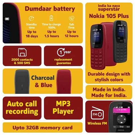 Bar Red Nokia Keypad Mobile Phone Memory Size 4gb Screen Size 3 Inches At Rs 2000 In Chennai