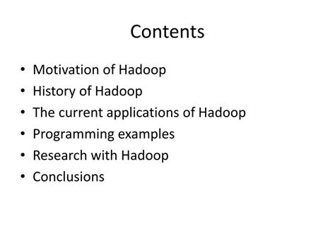 Ppt Hadoop And Its Real World Applications Powerpoint Presentation