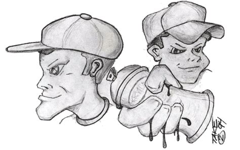Graffiti Character Sketch At Explore Collection Of
