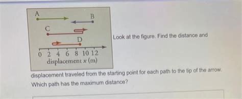 Solved Look At The Figure Find The Distance And Chegg