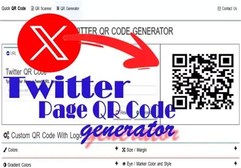 Twitter QR Code With Logo And Frame
