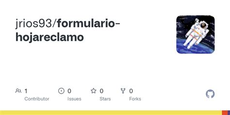 GitHub Jrios93 Formulario Hojareclamo
