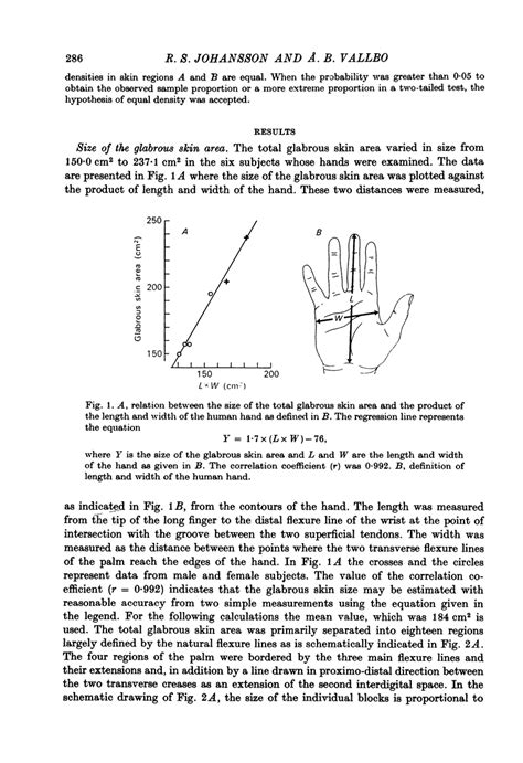 Tactile Sensibility In The Human Hand Relative And Absolute Densities Of Four Types Of