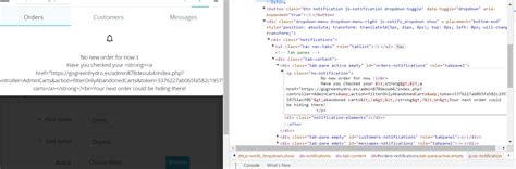 When You Click On The Bell The Link Is Incorrect But Only The Text Messages And Clients Are