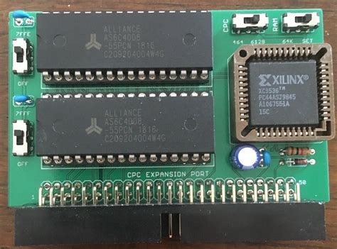 Cpcrulez Amstrad Cpc Hardware Z Mem Amstrad Schneider Cpc Mx4 1mb 1024k Ram Board