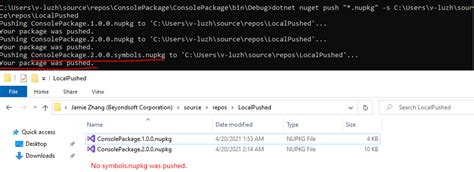 Push Symbolsnupkg Had Not Been Pushed To The Specific Source Using Command”dotnet Nuget Push