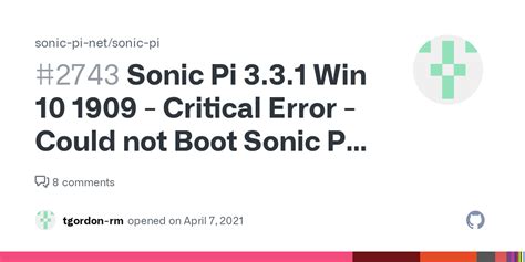 Sonic Pi Win Critical Error Could Not Boot Sonic Pi For Non Admin Users