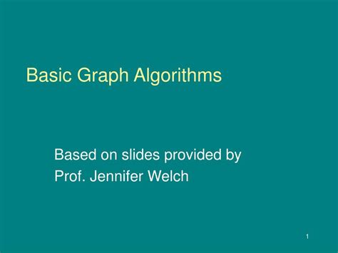 PPT Basic Graph Algorithms PowerPoint Presentation Free Download ID 6796623