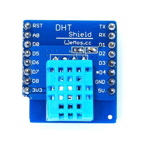 Wemos Mini Dh11 Shield Example Esp8266 Learning
