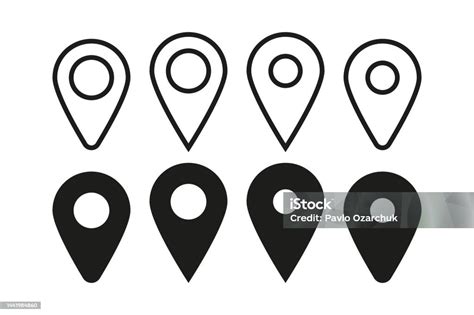 Map Pointers Set Icon Geolocation Navigation Navigator Gps Worldwide Destination Travel Business