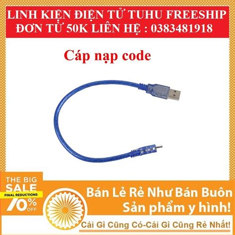 DÂy Cáp Mini Usb 30cm Cho Arduino Nano Micro Usb Dây Nạp Code Linh