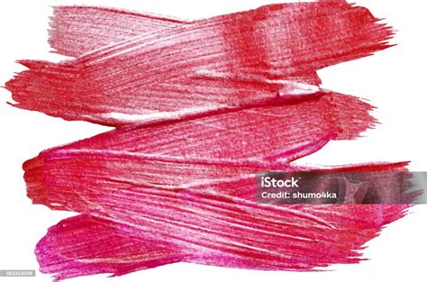 핑크 펄 호일 글리터 브러쉬 스트로크 벡터 디자인 일러스트 금속 구아슈에 대한 스톡 벡터 아트 및 기타 이미지 구아슈 기념일 기업 재무와 산업 Istock