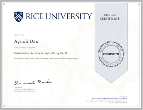 completed data analysis course at rice ayush das posted on the topic