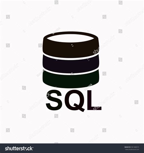 Sql Icon Vector Design เวกเตอรสตอก ปลอดคาลขสทธ Shutterstock