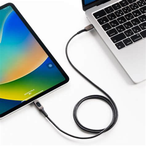 500 Usb076 Pd電力表示機能付き Usb Type Cケーブル Pd100w対応 E Marker搭載 Usb2 0 1m 高耐久 ポリエチレンメッシュケーブル 充電 データ転送