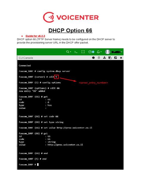 Fortigate Dhcp Option 66 Setup Pdf Pdf