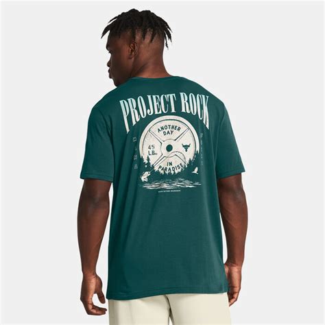 Shop Under Armour Mens Project Rock Graphic T Shirt Green Online In