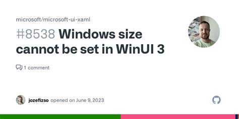 Windows Size Cannot Be Set In Winui 3 · Issue 8538 · Microsoft