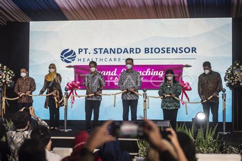 Peresmian Pabrik Pt Standard Biosensor Healthcare Antara Foto