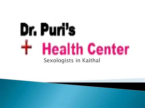 Sexologist Doctor And Sexual Problem PPTX