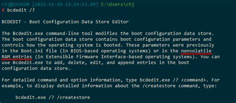 Bios Windows Bcdedit Stores Config Parameters In Nvram What Does It
