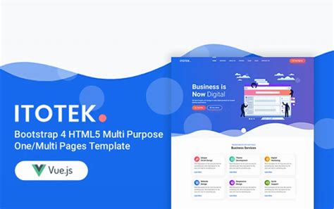 Itotek Bootstrap Vue Js Multi Purpose Multi Pages Template Website Templatedownload