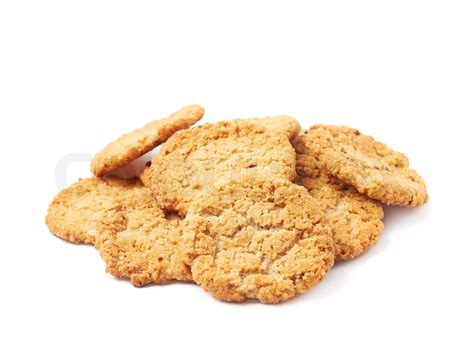 pile of multiple cookies isolated stock image colourbox