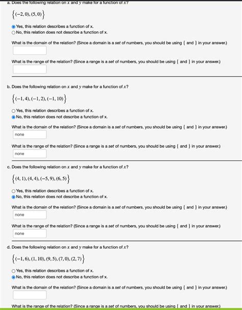 Solved A Does The Following Relation On X And Y Make For A