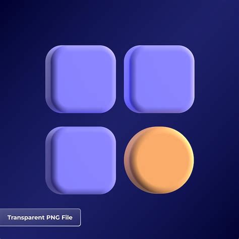 Premium Psd Menu 3d Icon Illustration