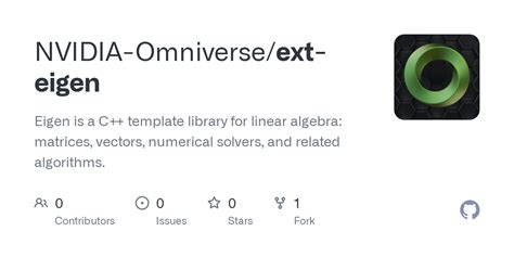 GitHub NVIDIA Omniverse Ext Eigen Eigen Is A C Template Library For Linear Algebra