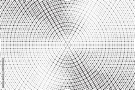 Abstract Radial Halftone Gradient Background Dotted Concentric Texture With Fading Effect